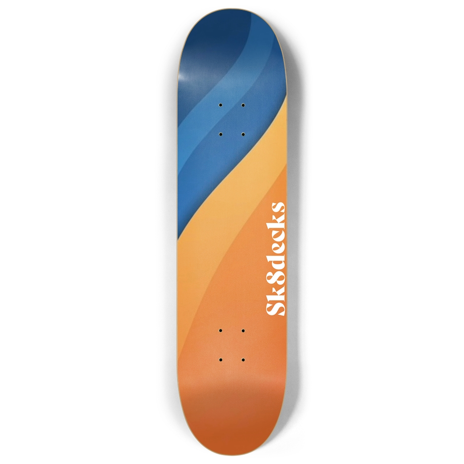 Orange Flow Skateboard (8") – Sk8decks